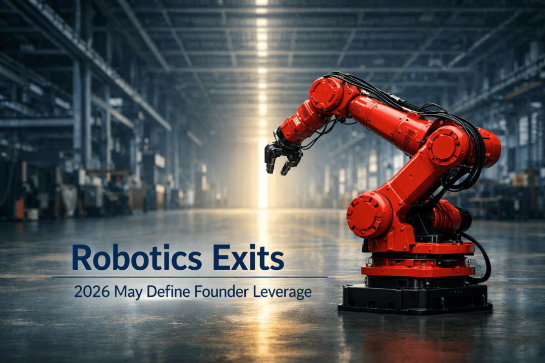 Robotics Exits: Why 2026 May Define Founder Leverage for Years - RobotToday