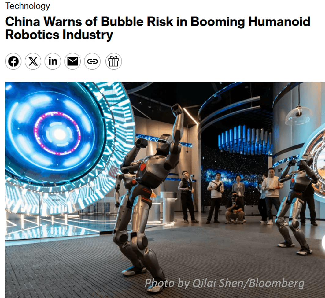 Bloomberg Warns of Bubble Risk as China’s Humanoid Robotics Boom ...