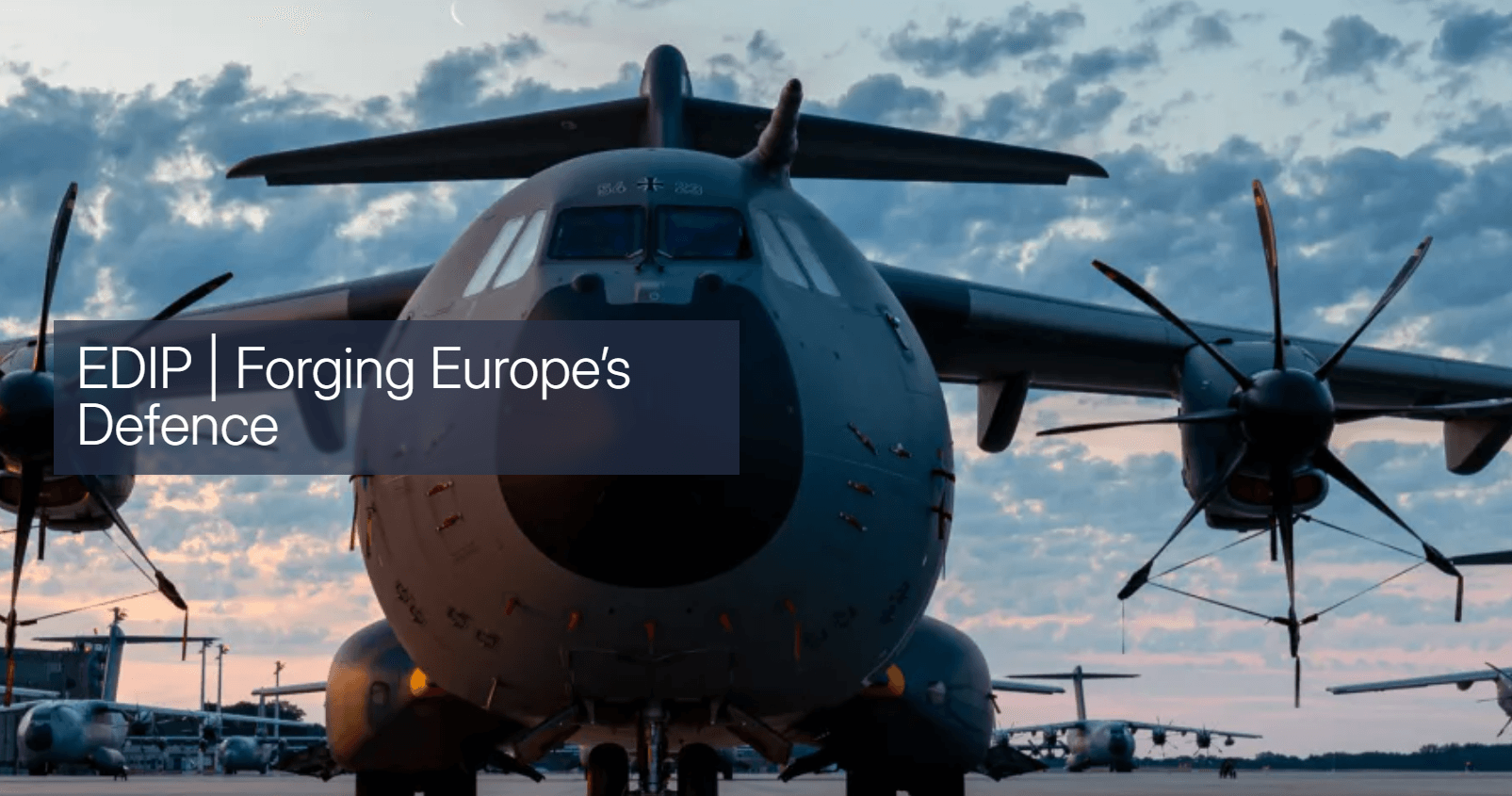 EU Bets €1.5B on Drones and AI: Inside EDIP's 2026–2027 Defence ...